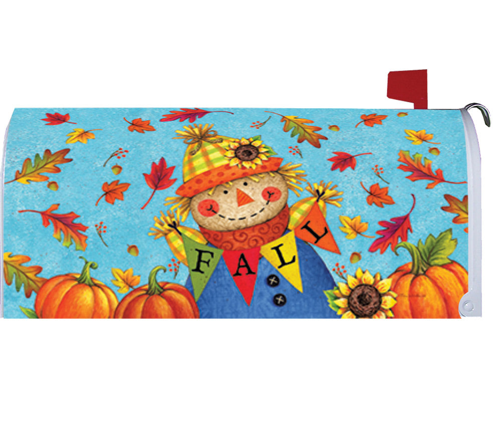 Scarecrow & Owl Mailbox Cover